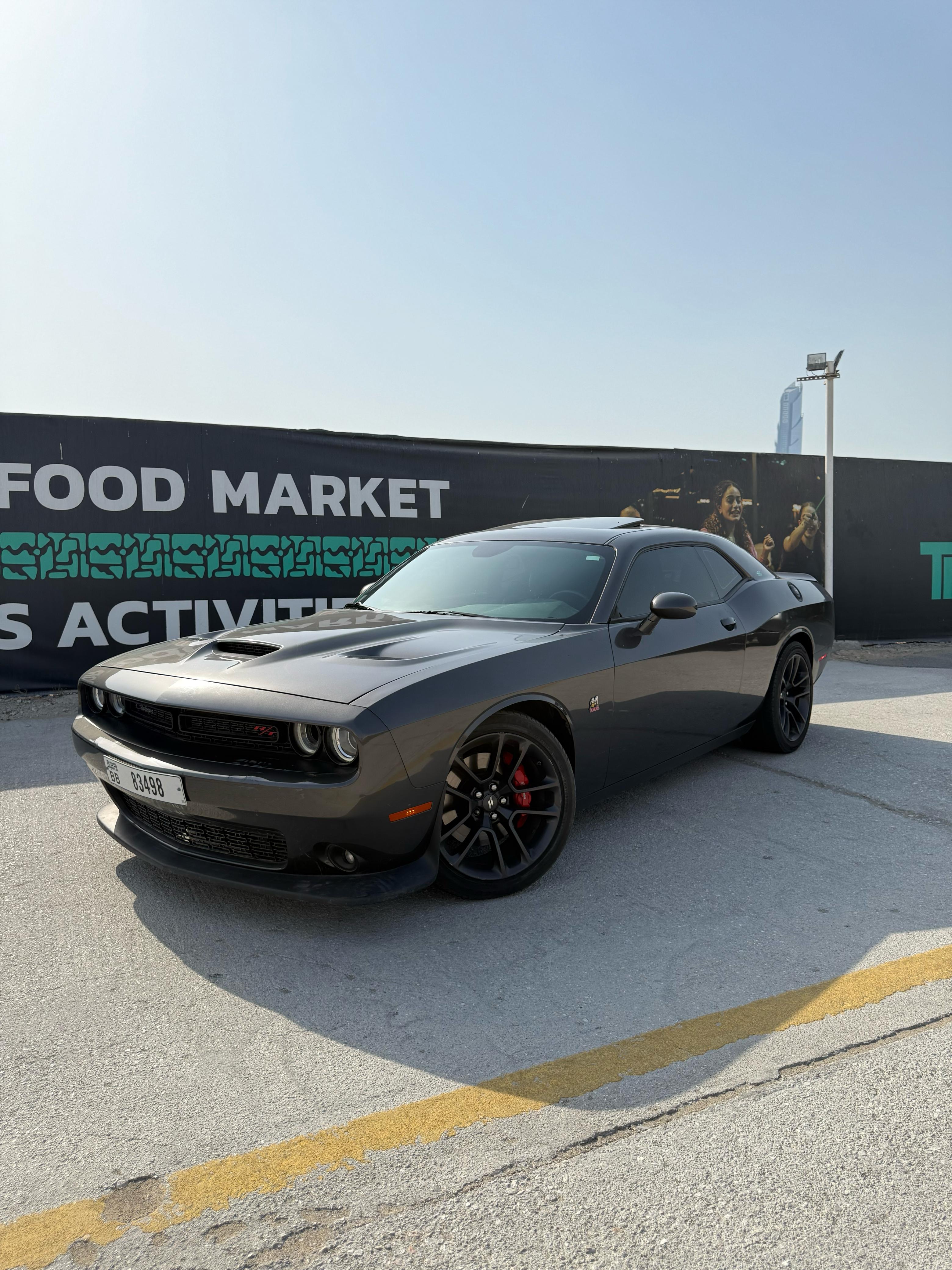 Rent Dodge Challenger SRT SCATBACK (GREY) 2022 in Dubai | Rentop