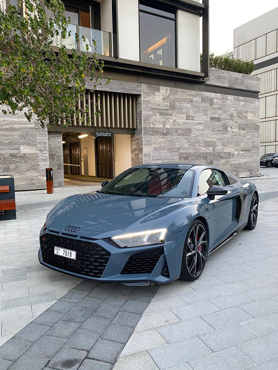 Rent Audi R8 (Grey) 2021 in Dubai | 2682 | Rentop