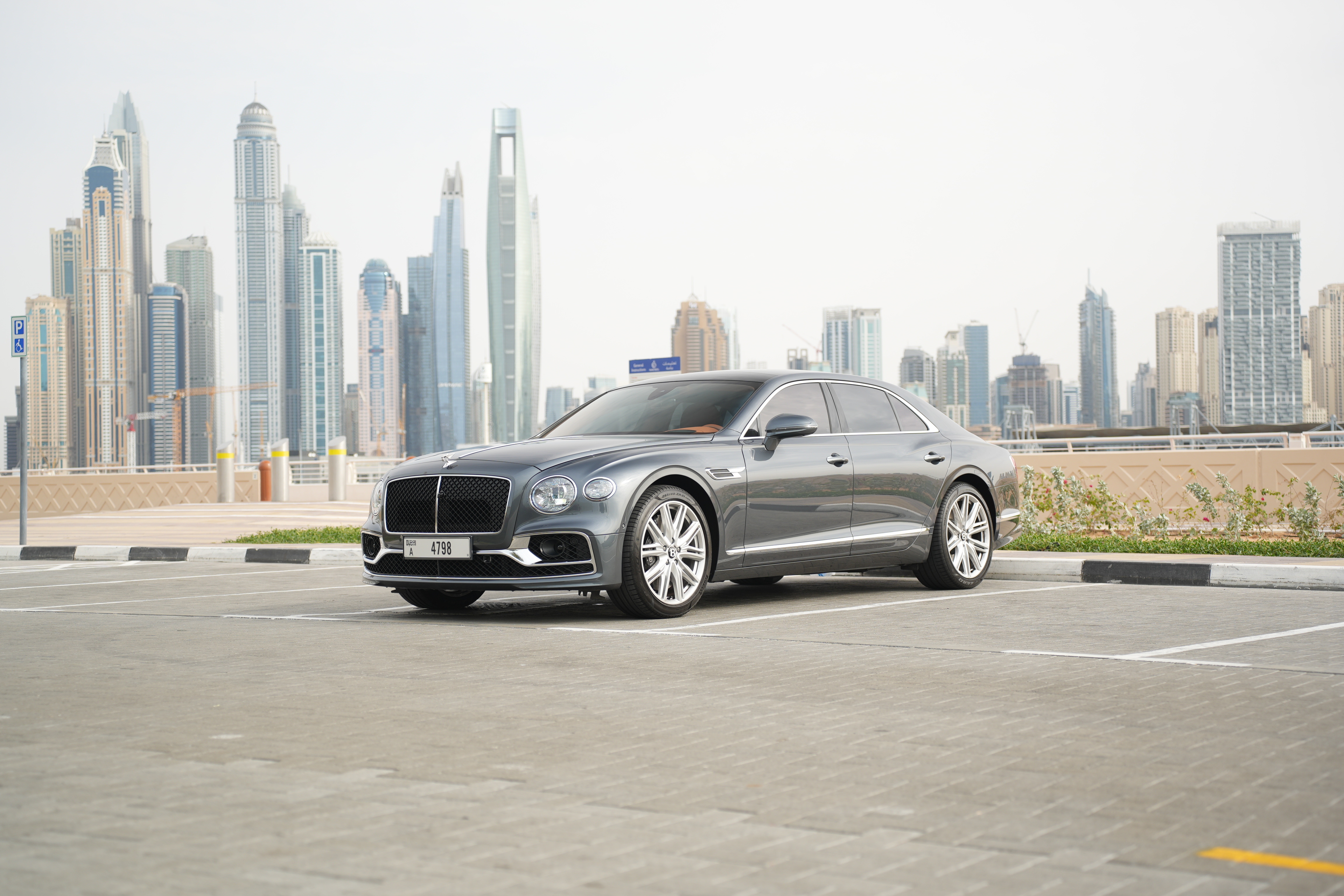 Rent Bentley Flying Spur (Grey) 2024 in Dubai | 2698 | Rentop