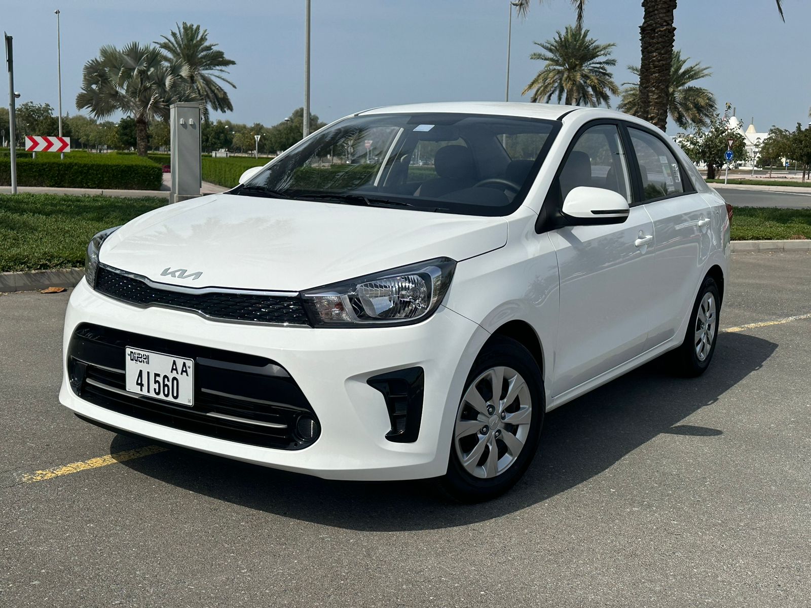 Rent KIA PEGAS (white ) 2025 in Dubai | 2861 | Rentop