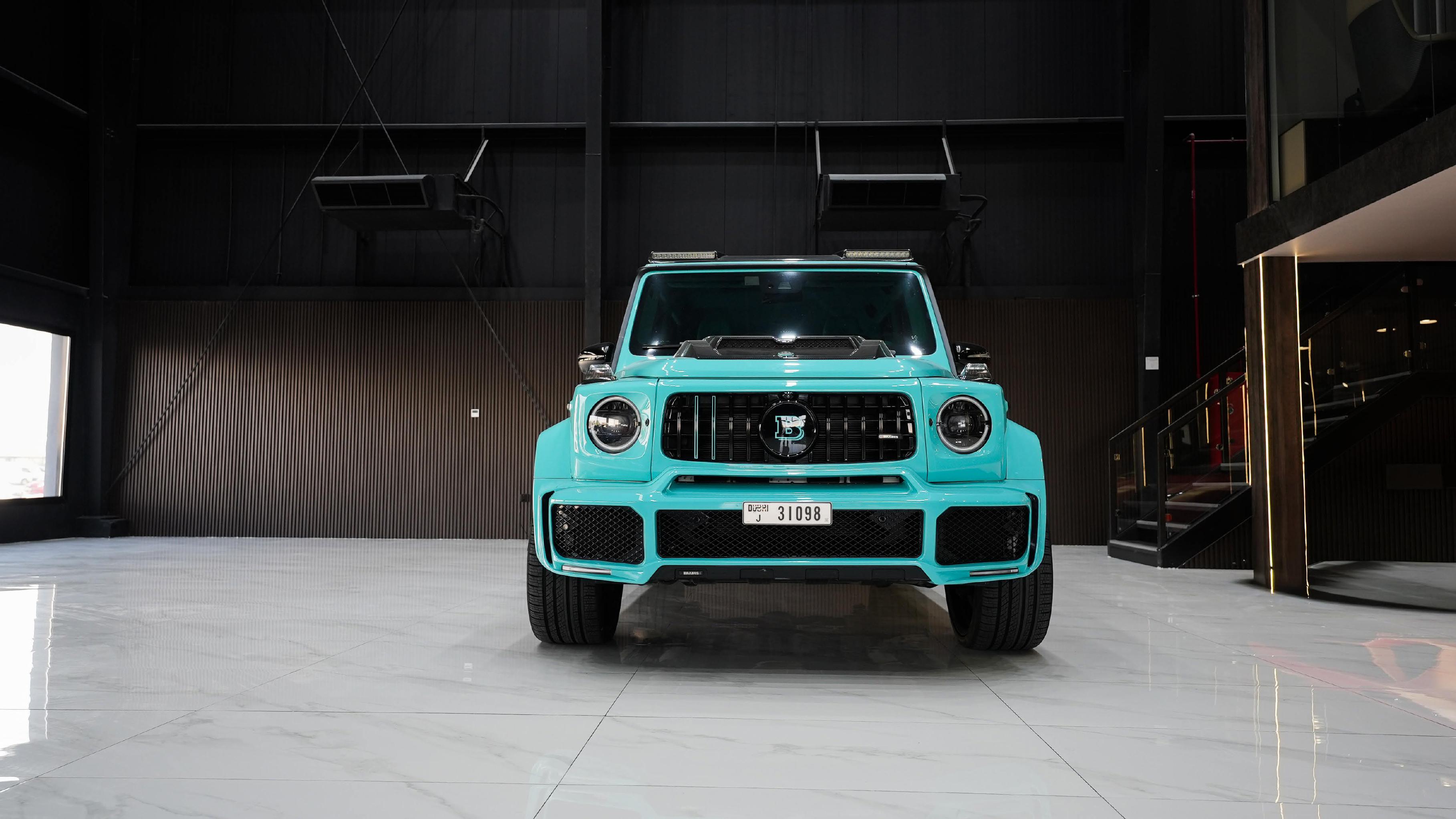 Rent MERCEDES G63 Brabus G800 (Blue/Black carbon) 2022 in Dubai | Rentop