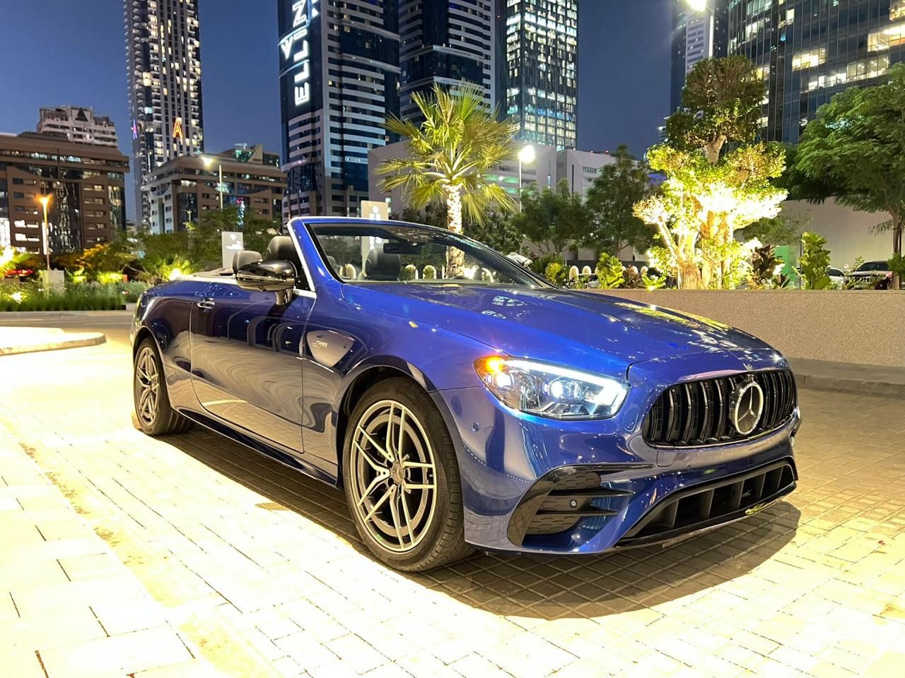 Rent MERCEDES E53 AMG (BLUE) 2021 in Dubai | Rentop